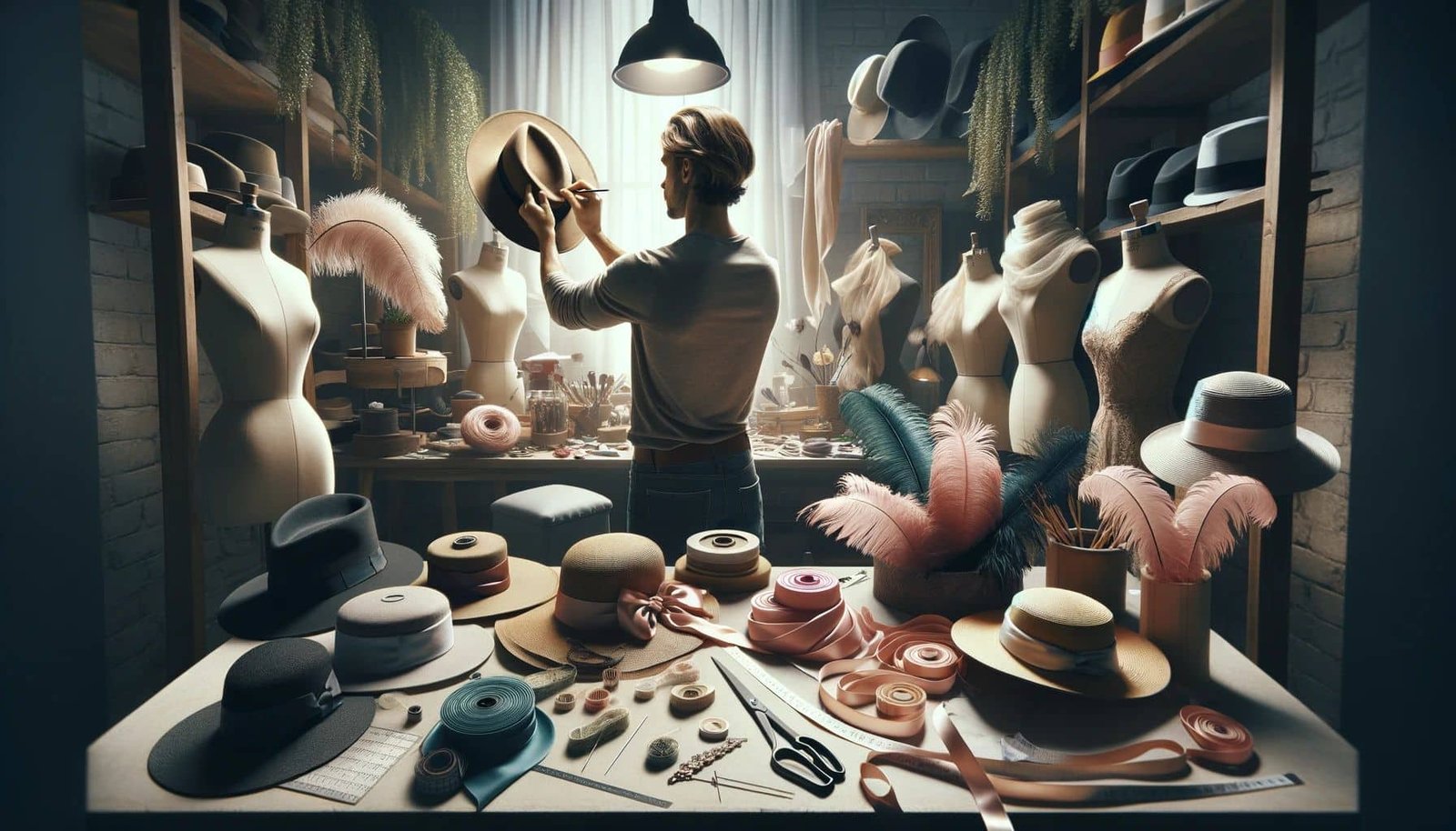 Customisation de chapeaux : créez votre style avec rubans et plumes